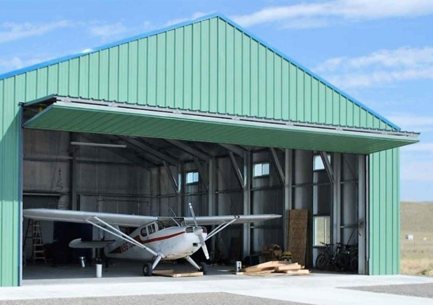 GABLE ROOF AIRCRAFT HANGER - Arizona Barndominiums
